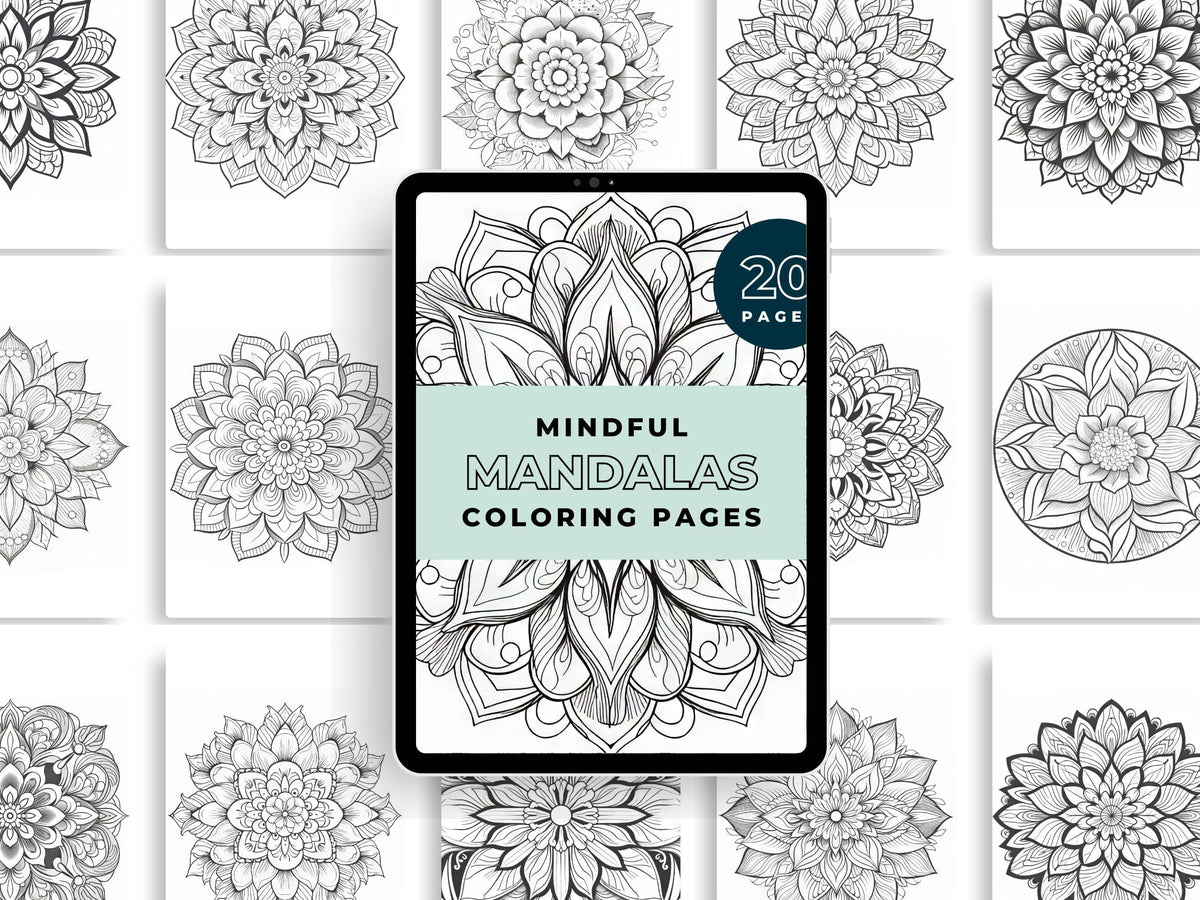 Mindful Mandalas Coloring Pages - Goal Success Coach