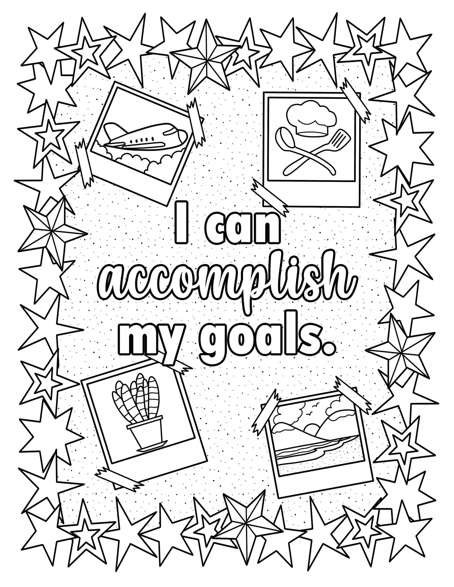 goals coloring page printable